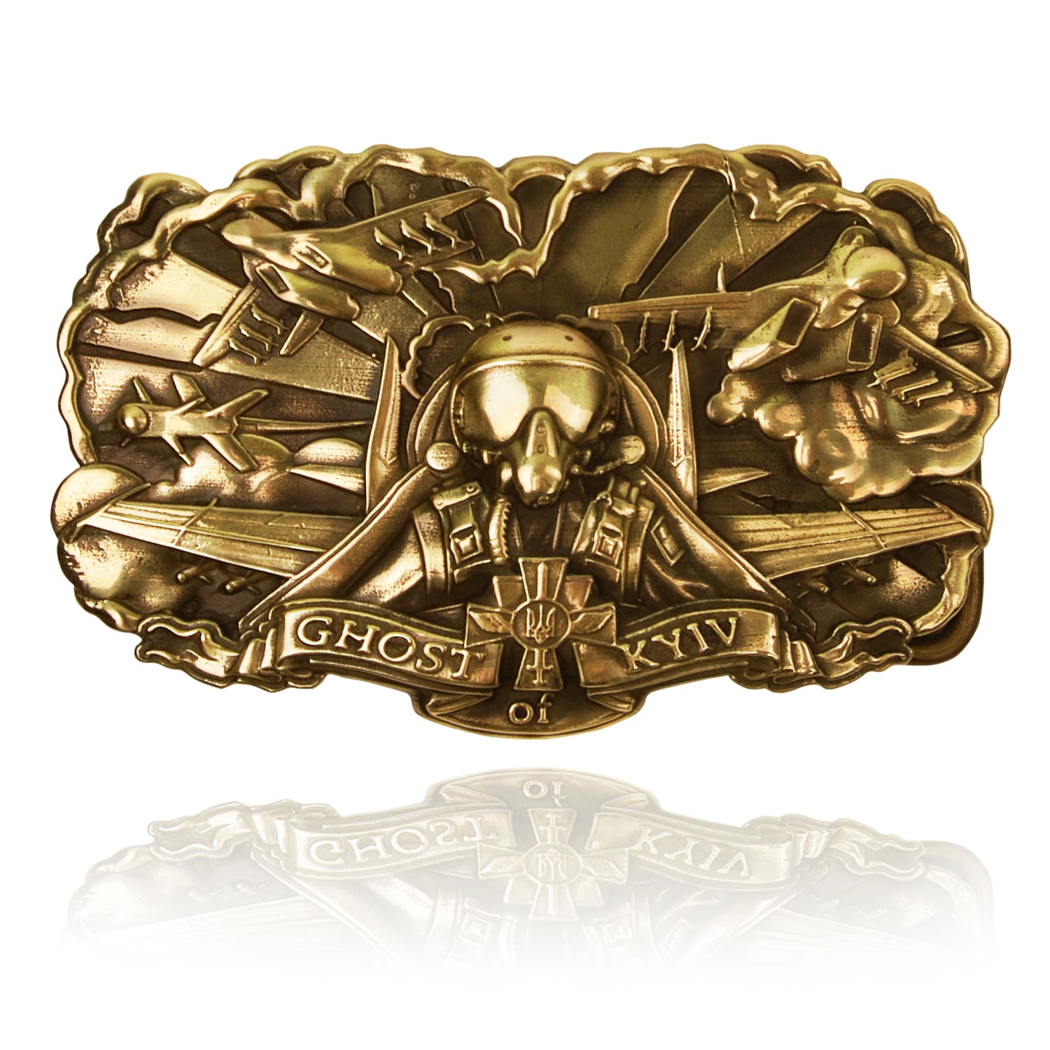 Ghost of Kyiv Buckle For Men's Belt